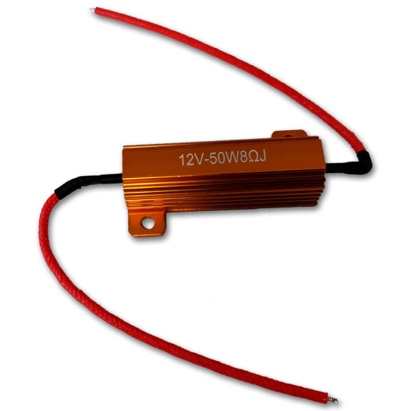 Lastwiderstand 8Ω 50W 12V LED CAN-BUS Aluminium Gehäuse